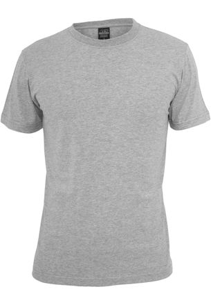 Urban Classics Herren Basic Tee - Kurzarm T Shirt mit Rundhalsausschnitt in regul&auml;rer Passform f&uuml;r Freizeit Sport Alltag und Streetwear Outfits,Grau,4XL