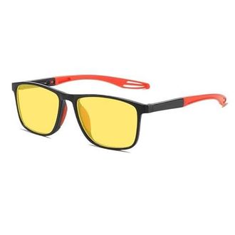 Generic Lunettes de soleil de sport ultra l&eacute;g&egrave;res Vision nocturne Anti-lumi&egrave;re bleue Lunettes de jeu pour ordinateur et t&eacute;l&eacute;phone Confortable et agr&eacute;able pour