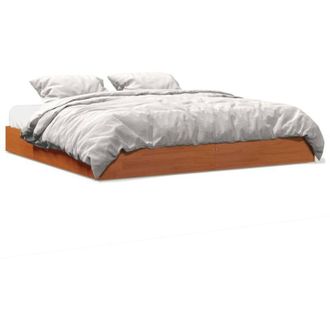 Les Tendances Cadre de lit marron 180x200 bois de pin massif