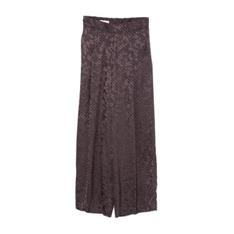 Dries Van Noten Pila Weite Hose - - Trousers - Damen - Braun - XS