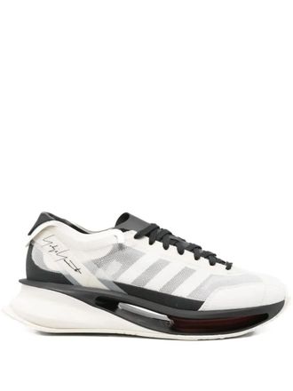 Yohji Yamamoto Low-Top Sneaker - Mesh And Suede Sneakers - Gr. 10_5 - in Weiß - für Damen