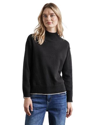 Street One Damen A302829 Pullover mit Stehkragen,Mehrfarbig, 36