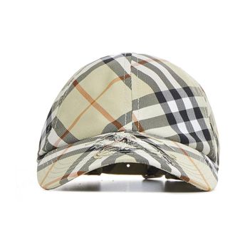 Burberry Homme, Accessoires, Beige, Taille: L Casquette de baseball en toile