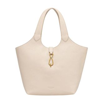 Twinset Gro&szlig;e Ledertasche - - Bags - Damen - Beige - ONE SIZE