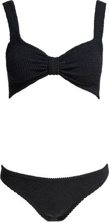 Hunza G Femme, Maillots de bain, Noir, Taille: ONE Size Costume noir avec fronc&eacute;