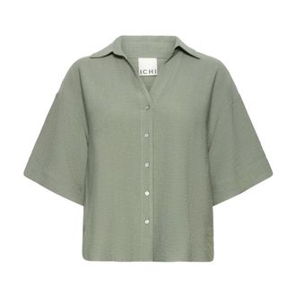 Ichi Ichi, Femme, Blouses et Chemises, Vert, Taille: 44 FR Blouses & Chemises
