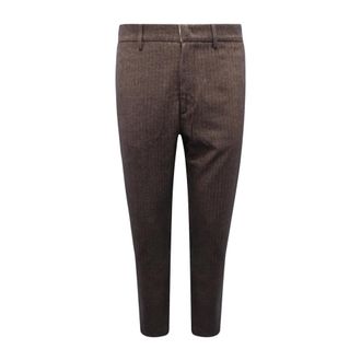 Brooksfield Winterhose Mini Muster Baumwolle - - Trousers - Herren - Braun - 4XL
