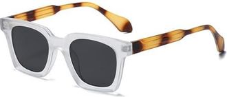 Generic Lunettes de soleil vacances monture carr&eacute;e tendance UV400 hommes et femmes lunettes de soleil quotidiennes personnalis&eacute;es(Yellow)