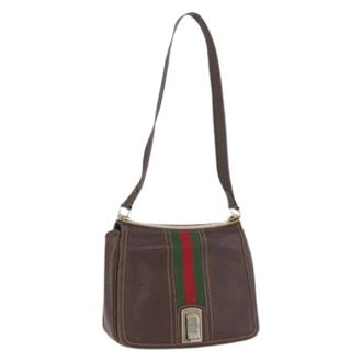 Gucci Sac bandouli&egrave;re Vintage Pre-owned - Femme - Pre-owned - Brun - Taille: ONE Size