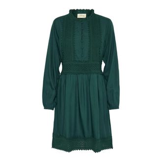 Cream Ponderosa Pine Kleid mit Spitzen Details - - Dresses - Damen - Gr&uuml;n - S