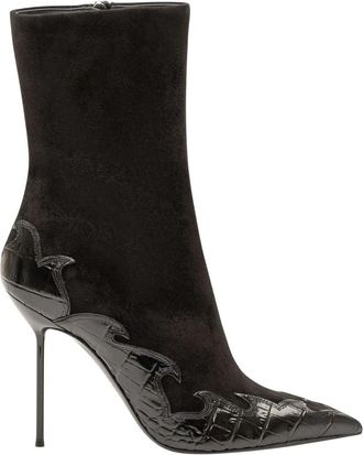 PARIS TEXAS Lidia 105 Queen of Hearts Ankle Boot - - Shoes - Damen - Schwarzk - 38 EU