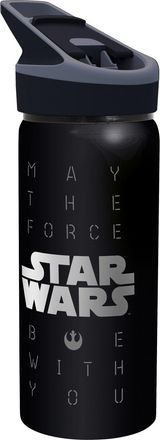 Star Wars Universalflasche Star Wars, Schwarz, Alu, Metall, 710 ml, 9.3x7.3x22.7 cm, Kaffee & Tee, Kannen, Thermoskannen