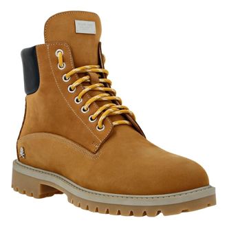 Philipp Plein Nabuk Low Flat Boots - - Shoes - Herren - Beige - 41 EU
