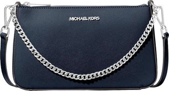 Michael Kors Jet Set Medium Saffiano Leder Crossbody Bag Navy