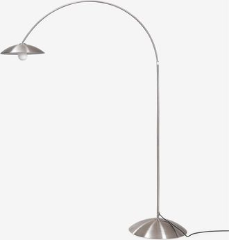 Sklum Sklum - Lampadaire en fer Lomira Gris Chrom&eacute;