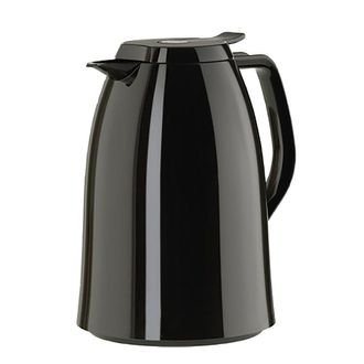 Emsa 517009 Mambo Isolierkanne | 1,5 Liter | Quick Tip Verschluss | 100% dicht | H&auml;lt 12 h hei&szlig; /24 h kalt | Hochgl&auml;nzend schwarz