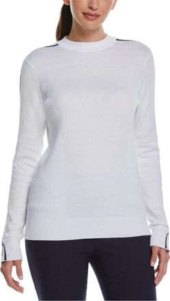 Callaway Pullover Top f&uuml;r Damen, Stehkragen (Leuchtend Wei&szlig;)