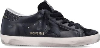 Golden Goose Low-Top Sneaker - Leather And Suede Vintage Sneakers - Gr. 36 (EU) - in Schwarz - f&uuml;r Damen