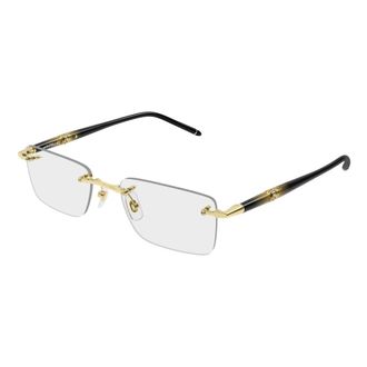 Montblanc Montblanc - Monture Optique - Homme - Accessoires - Jaune - Taille: 54 MM