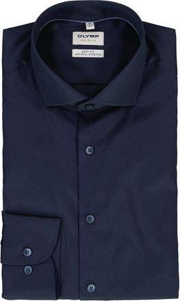 Olymp Herren Hemd blau Baumwolle