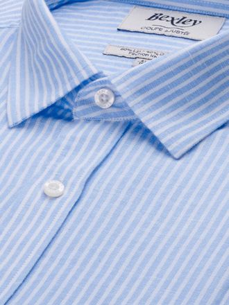 Bexley Edibert - Chemise homme bleu ciel et blanc