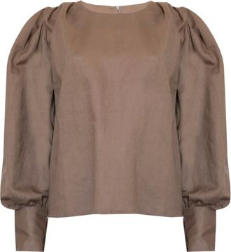 Jovonna London Femme, Blouses et Chemises, Brun, Taille: 38 FR Veda Blouse