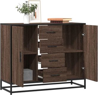 vidaXL Sideboard Braun Eichen-Optik 92x35x76 cm Holzwerkstoff - Vidaxl