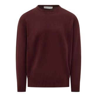 Amaranto Wollpullover mit Rundhalsausschnitt - - Knitwear - Herren - Rot - L