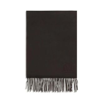 Max Mara Monogrammierte Wollschal - - Accessories - Damen - Braun - ONE SIZE