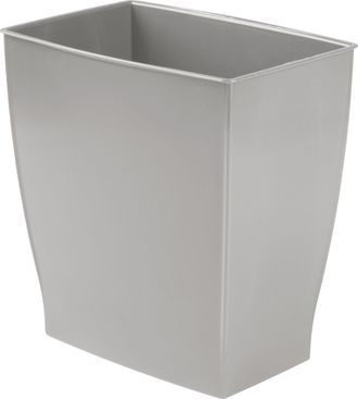 InterDesign iDesign InterDesign Rechteckiger Spa-Abfalleimer, 11 Liter, grau, Gray