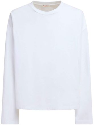 Marni t-shirt à manches longues - Blanc