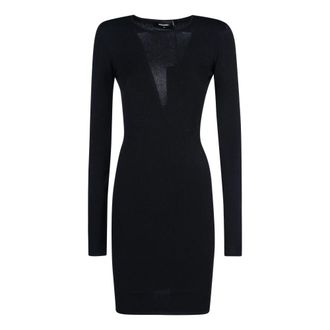 Dsquared2 Strickkleid - - Dresses - Damen - Schwarzk - S