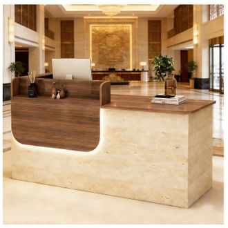 Generic LED-Lichtleiste f&uuml;r die Schublade der Rezeptionstheke Rezeptionstresen mit Theke Rezeptionstisch mit Stauraum Kassentresen f&uuml;r B&uuml;ro Einzelhandel Lobby