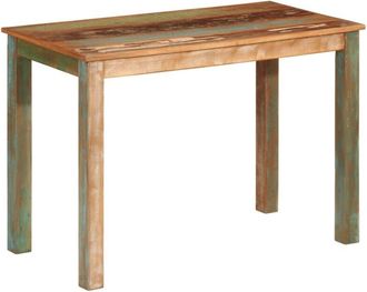 vidaXL Table de salle &agrave; manger 110x55x76cm Bois massif de r&eacute;cup&eacute;ration vidaXL