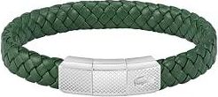 Lacoste Bracelet en cuir pour Homme Collection ROKEL Vert - 2040284