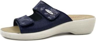 FLY FLOT FlyFlot T5B18BLU Tongs pour femme en cuir synth&eacute;tique blanc, double sangle, semelle int&eacute;rieure en cuir v&eacute;ritable, turquoise, 39 EU