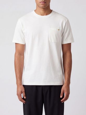 Valentino Garavani T-shirt en coton avec poche et logo VLogo Signature