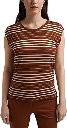 Esprit 021EO1K310 T-Shirt, 225/café, XXS Femme