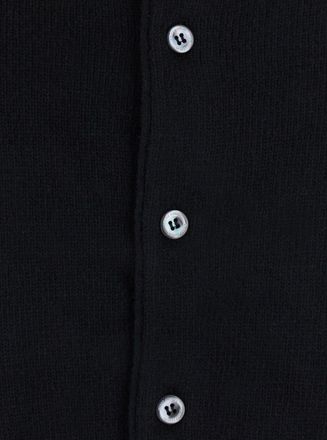 Dunst Ollared Cardigan - Black
