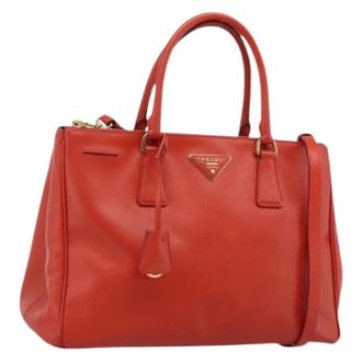 Prada Sac Cabas Vintage Pr&eacute;-poss&eacute;d&eacute; - Femme - Pre-owned - Rouge - Taille: ONE Size