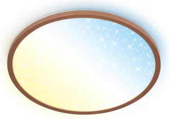 Briloner LED Panel mit Fernbedienung, dimmbar, Sternenhimmel, CCT warmwei&szlig; bis kaltwei&szlig;, LED Lampe, Deckenleuchte, Wohnzimmerlampe, K&uuml;chenlampe, Deckenbeleucht