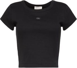 Calvin Klein T-shirt court en coton m&eacute;lang&eacute;