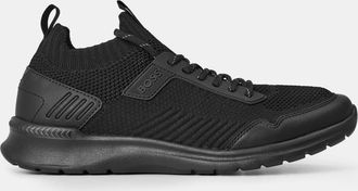 HUGO BOSS Extreme Sneaker f&uuml;r Herren, Wildleder (Schwarz)