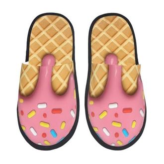 Generic Glace Femme Homme Chaussons Chaud Pantoufles Antid&eacute;rapantes Chaussures De Maison Pour Ext&eacute;rieur Int&eacute;rieur Automne M