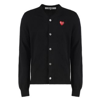 Comme Des Gar&ccedil;ons V-Ausschnitt Cardigan - - Knitwear - Damen - Schwarzk - S