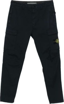 Stone Island Homme, Pantalons, Bleu, Taille: W30 Pantalon Cargo en Coton Supima