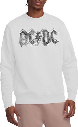 AC/DC ACDC Unisex Paisley Logo Crew Sweatshirt, wei&szlig;, XL