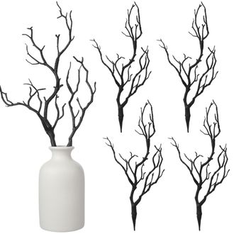 Cabilock KüNstliche Getrocknete Zweige Deko AST Zum AufhäNgen 4 StüCk FüR Vase Dekozweig FrüHlingsdeko Halloween Weihnachtsdeko Kunstblumen