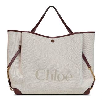 Chlo&eacute; Clover Tote Bag - - Bags - Damen - Beige - ONE SIZE