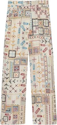 Momoni Femme, Pantalons, Multicolore, Taille: 42 FR Pantalone 5 tasche